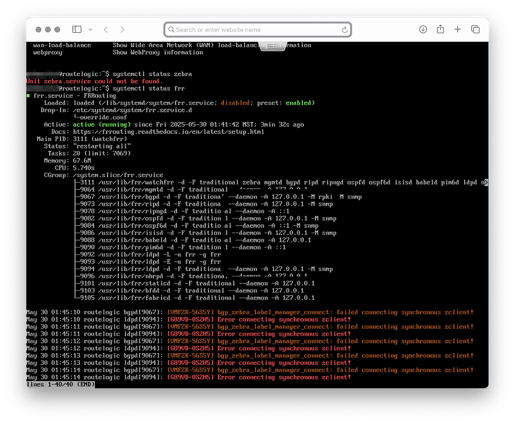 VyOS update breaks routing (FRR) - VyOS Forums