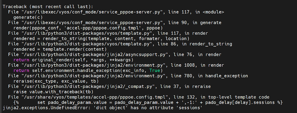 Unable To Delete Pado Delay Config Vyos Bugs Vyos Forums