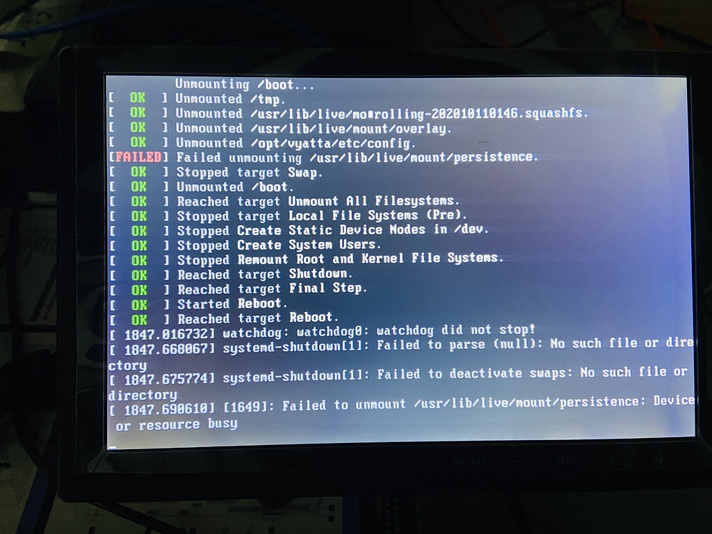 Ask for help：VyOs cannot be shut down - General questions - VyOS Forums